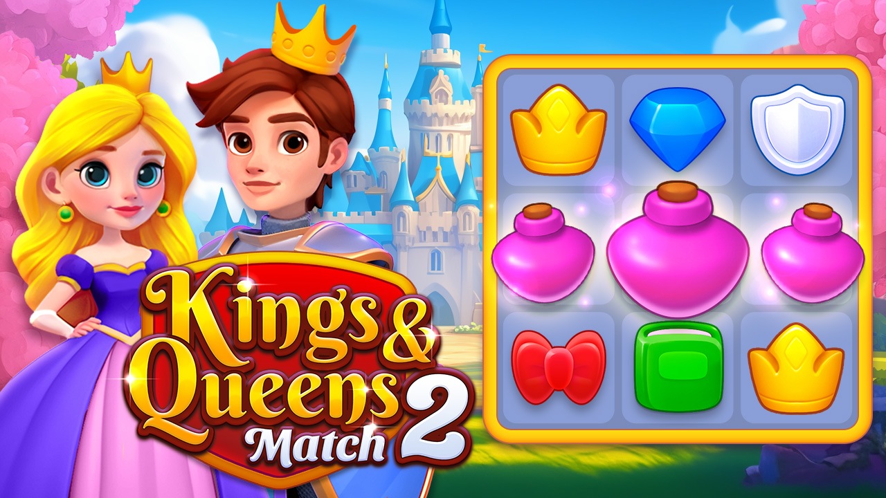 Kings and Queens Match 2 🕹️ Speel Gratis op Play123